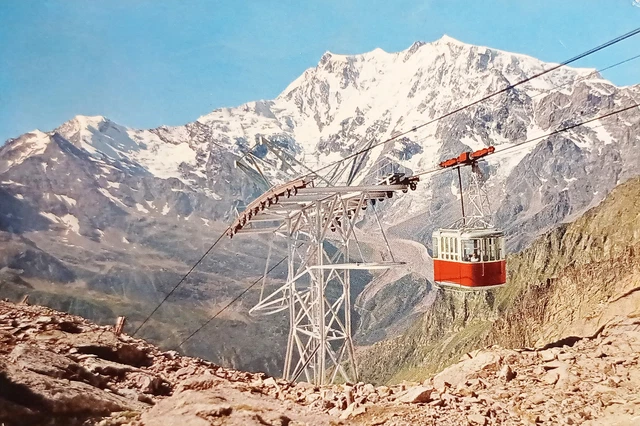 CARTOLINA - MACUGNAGA - La Funivia al Passo di M. Moro - 1970 ca. EUR 5 ...