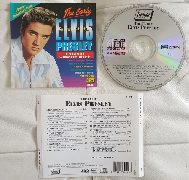 ELVIS PRESLEY CD " The Early Elvis Presley " EUR 10,00 - PicClick FR