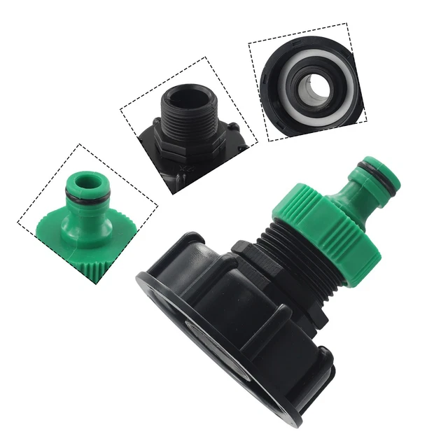 ADAPTATEUR DE FOSSE d'eau premium pour réservoir IBC S60x6 fil grossier ...
