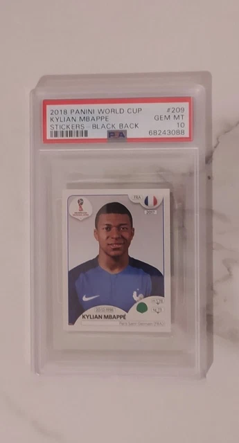 KYLIAN MBAPPE STICKER - 2018 Panini World Cup #209 - PSA 10 Russia WC ...