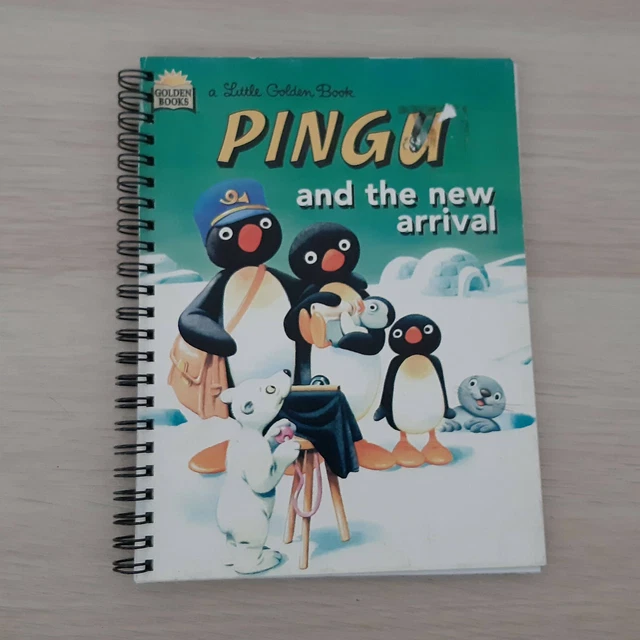 PINGU NOTEBOOK - story book journal - repurposed planner - little ...