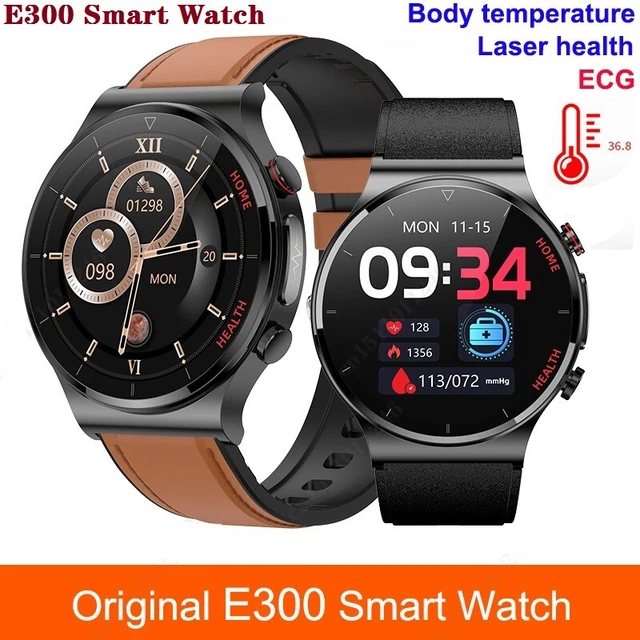 E300 SMART WATCHES Laser Health ECG PPG BodyTemperature IP68 Impermeabile 280 mAh EUR 109,79 ...