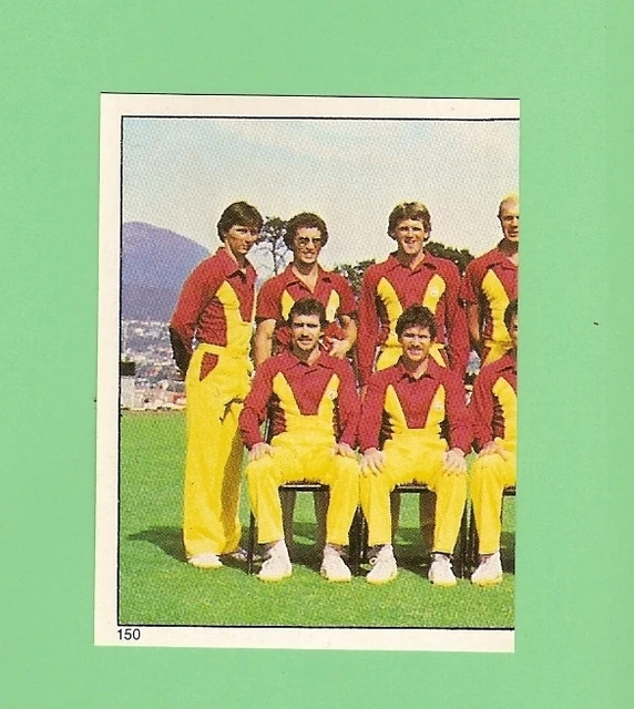 1983 SCANLENS CRICKET STICKER #150 QUEENSLAND McDONALDS CUP TEAM $5.00 ...