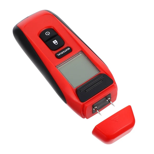 LCD DISPLAY WOOD Moisture Meter Pin-Type Digital Moisture Mold Detector ...