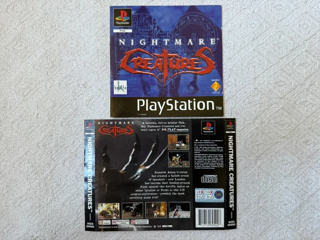 NIGHTMARE CREATURES PS1 Front / Back Insert - UK PAL GC - Tracked £29. ...