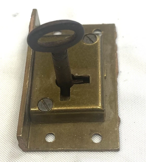 ANTIQUE GRANDFATHER / Longcase Clock Lock and Key : Working £45.00 ...