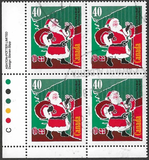 🍁CANADA #1339 LLpb "SANTA CLAUS" Fine New 1991 Cancelled Issue $1.99 ...