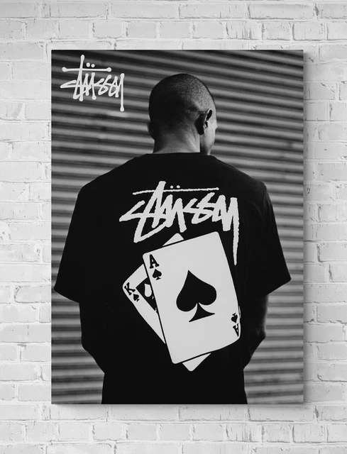 NEW LARGE STUSSY Rare*Thick High Gloss Metal Stunning Store Advertising ...