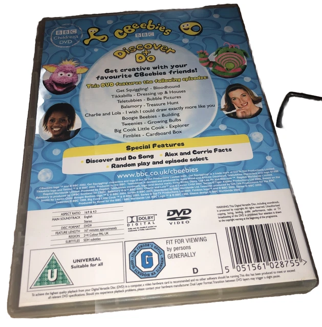 CBEEBIES BBC OVER 2 Hours Of Fun Discover + Do BBC Children’s DVD £19. ...