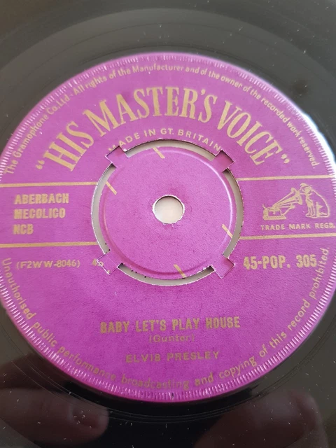 ELVIS PRESLEY,BABY LETS Play House /Rip It Up,EX,HMV Gold,Rock n Roll ...