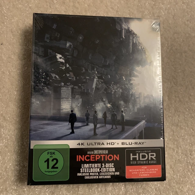 INCEPTION ULTIMATE COLLECTOR'S Limited Steelbook Edition 4K UHD Blu-ray ...