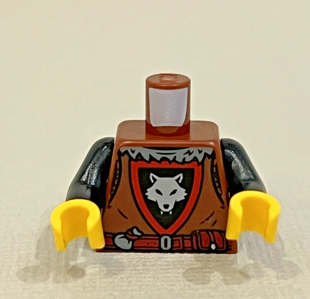 LEGO® CASTLE WOLFPACK Torso Minifigure Body Part Wolf Logo 10332 ...