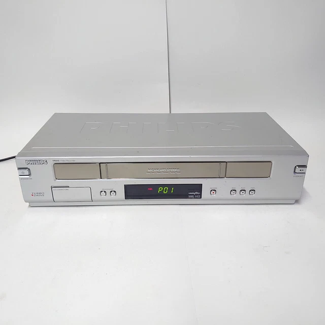 PHILIPS VR840/07 VCR VHS Video Player Recorder Nicam Hi-Fi Stereo Turbo ...