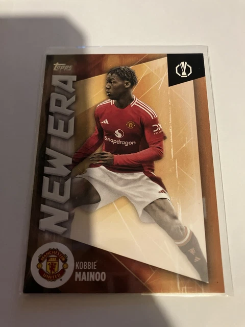 TOPPS FLAGSHIP Edition 2024 - 25 Card Kobbie Mainoo Manchester United ...