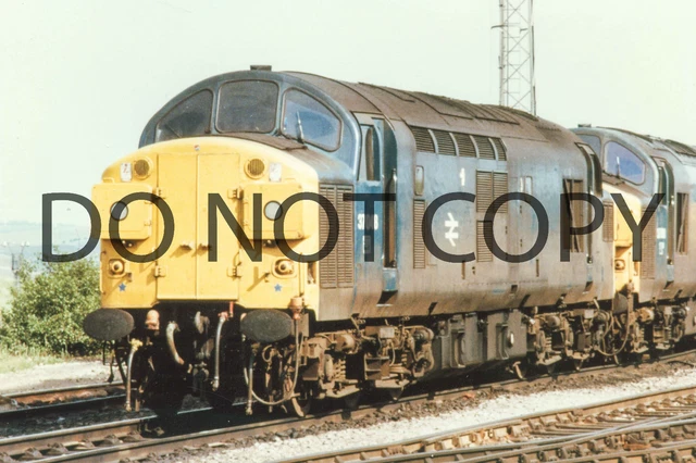 UK DIESEL TRAIN Railway Photograph Of Class 37 37048 Loco. Rm37-171 £1. ...