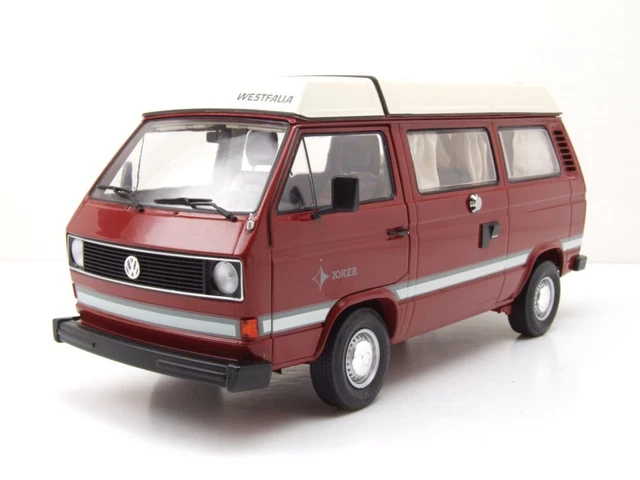 VW T3 BUS Westfalia Joker Camping Toit Pliant Rouge Modèle 1:18 Schuco EUR 111,18 - PicClick FR