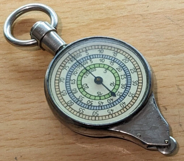 VINTAGE MAP MEASURE Wheel Opisometer Orienteering Cartography £7.00 ...