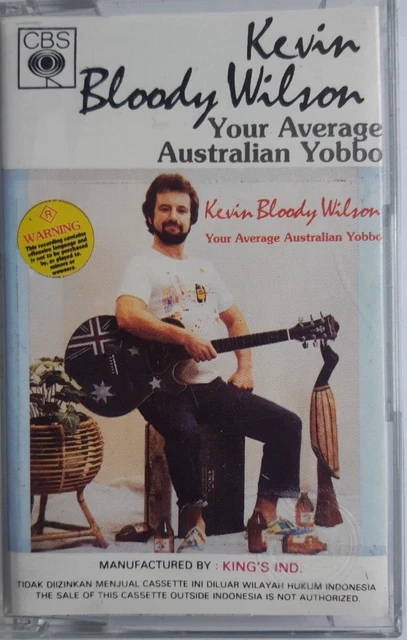 KEVIN BLOODY WILSON Your Average Australian Yobbo Cassette Tape ...