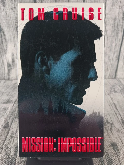 MISSION IMPOSSIBLE (VHS 1996, Paramount) Tom Cruise - Pre-Owned - Good ...
