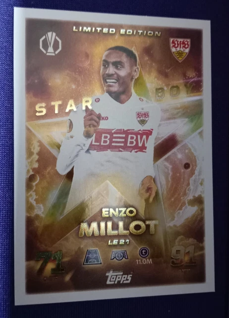 ENZO MILLOT TOPPS 2025-26 Limited Edition Star Boy Card £3.09 - PicClick UK