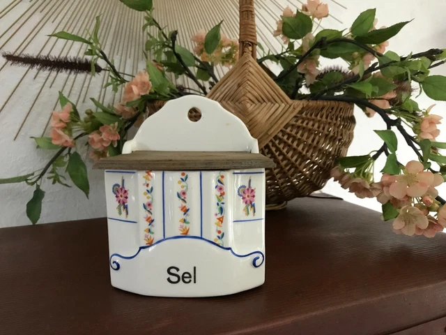 ANTIQUE VINTAGE DITMAR Urbach Earthenware Wall Salt Box £30.19 ...