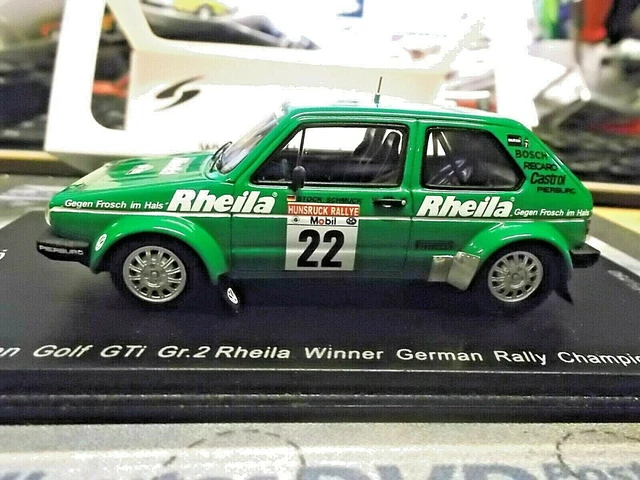 VW VOLKSWAGEN GOLF GTI MKI Rallye DRM 1981 Rheila Stock Champion Spark ...