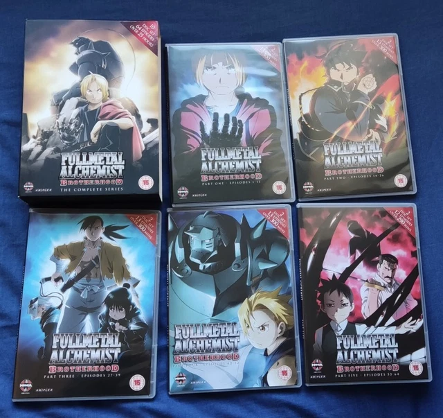 FULLMETAL ALCHEMIST BROTHERHOOD The Complete Series DVD Box Set 64 Episodes EUR 23,07 - PicClick IT
