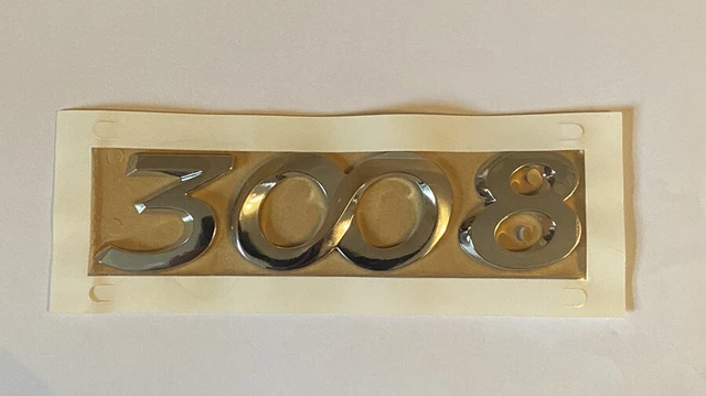 GENUINE NEW PEUGEOT 3008 BOOT BADGE Rear Emblem For Mk1 2008-2013 HDi ...