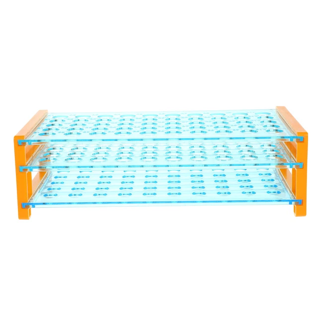 PLASTIC TEST TUBE Rack Laboratory Sample Holder Centrifuge Storage ...