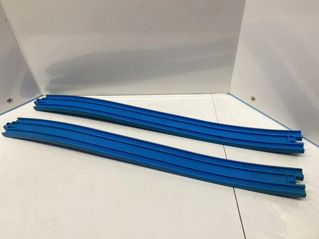 THOMAS THE TANK Engine Trackmaster Blue Long Straight Curved Slope x2 ...