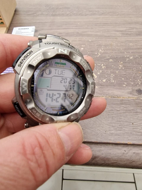 CASIO PROTREK TITANIUM triple sensor watch PRW-2500T-7ER £112.00 ...