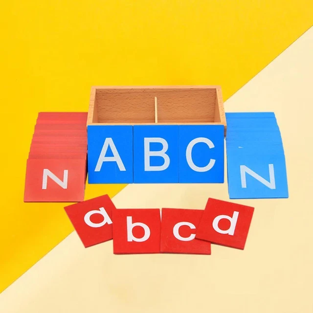 ABC CARD ALPHABET Uppercase Lowercase Learning Spelling Letter ...