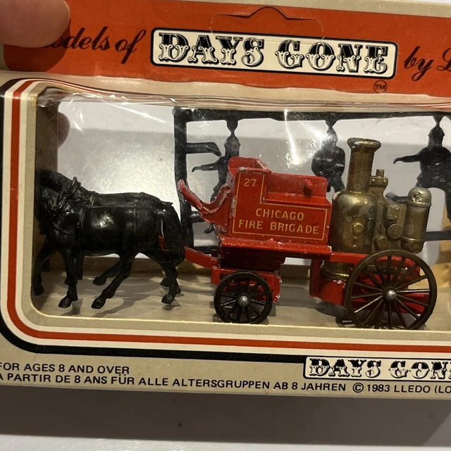 LLEDO DAYS GONE Shand Mason Horse Drawn Fire Engine Chicago FB die-cast ...