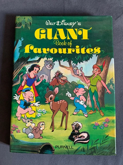 VINTAGE WALT DISNEY Giant Book of Favourites Published By Purnell 1978 ...