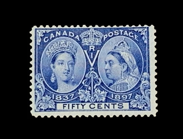 CANADA STAMP # 60 Queen Victoria Jubilee Fifty Cents 1897 Mint Vf Nh Og ...