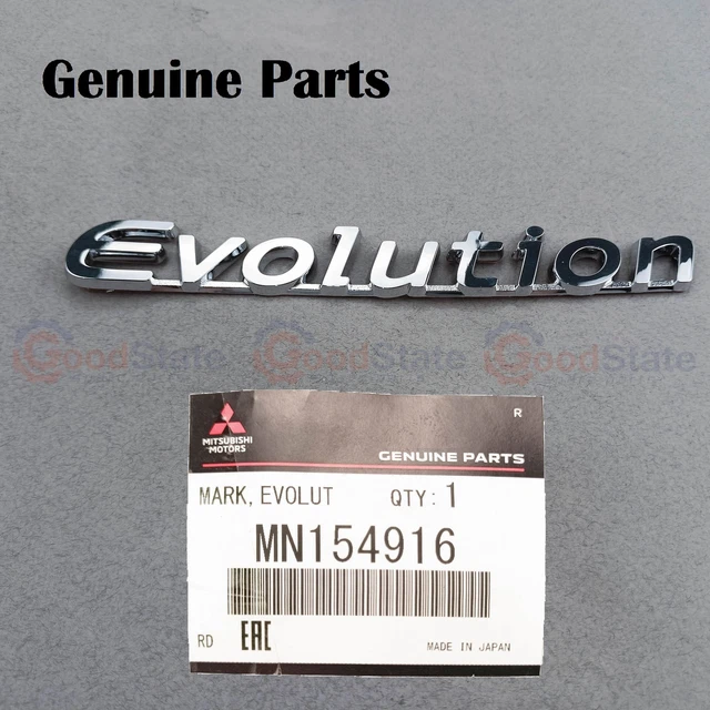 GENUINE MITSUBISHI LANCER Evolution 7 VII 8 VIII 9 IX Rear Trunk Emblem ...
