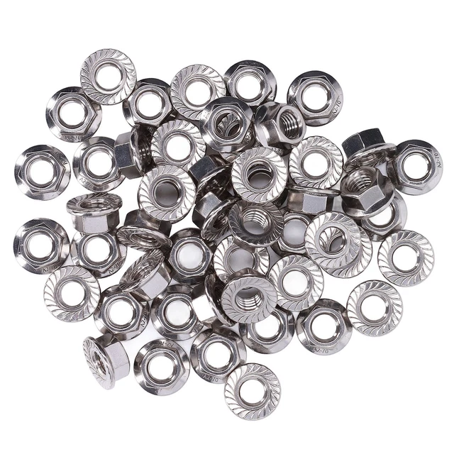 (M3)FLANGE NUT A2-70 Stainless Steel Nuts Firm Fixing For Repair For £4 ...