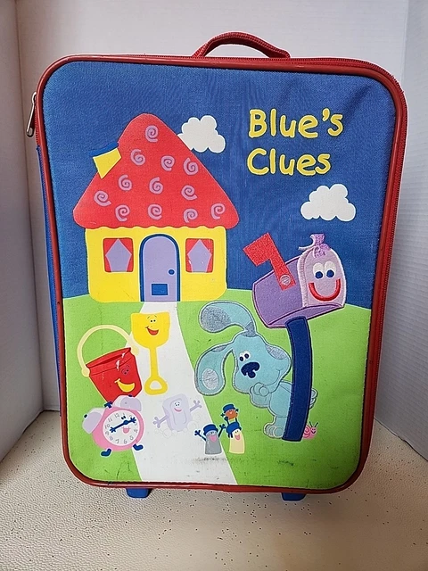 VINTAGE BLUES CLUES Nickelodeon Suitcase 1999 Magenta Steve Cartoon ...