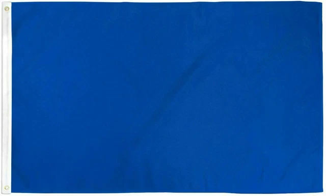 ROYAL BLUE SOLID Color Flag 3x5ft Blank Flag SUPER POLYESTER 100D FADE ...