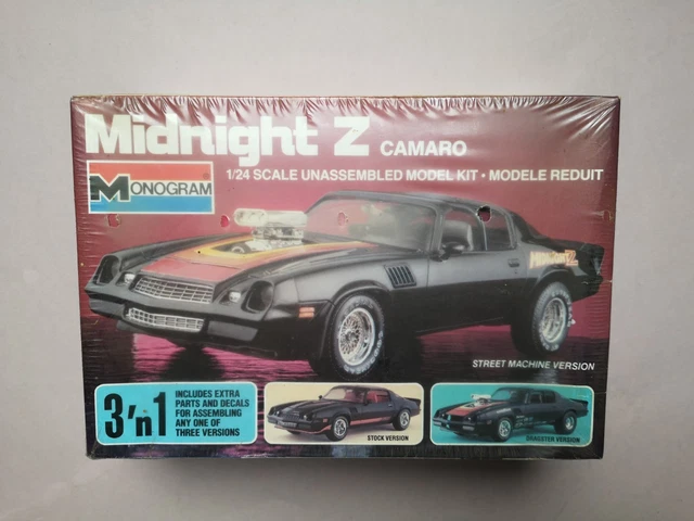 MIDNIGHT Z CAMARO Z28 3 in 1 Revell Monogram #2717 1:24 EUR 49,95 ...