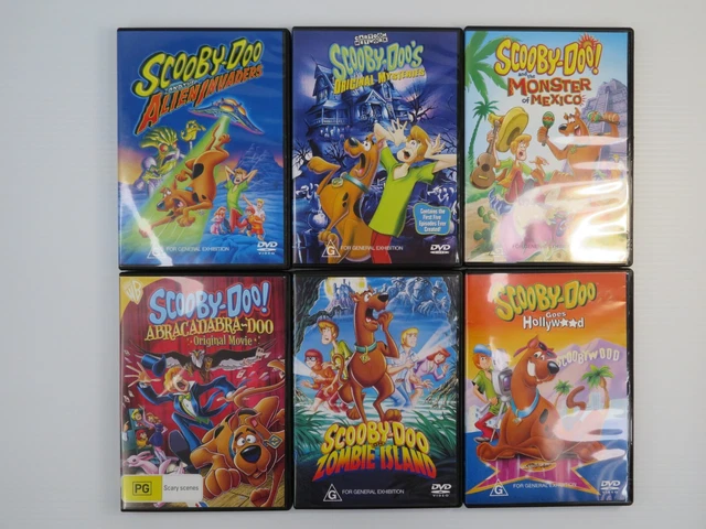 6 X SCOOBY-DOO Movie Set-Alien Invasion/Monster Of Mexico/Zombie Island ...