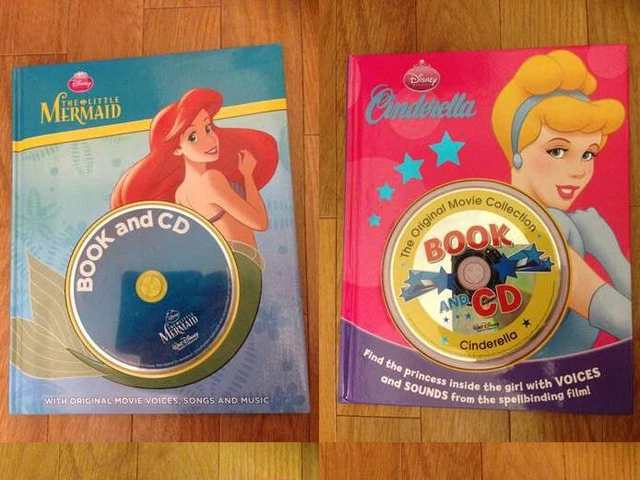 BUNDLE OF 2 Disney Princesses Books Cinderella and The Little Mermaid ...