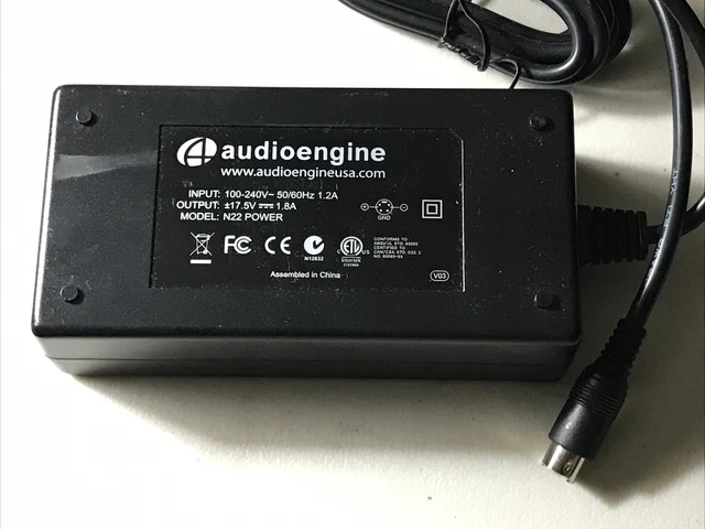 AUDIOENGINE A2/ N22 Active Speaker Power Cord Adapter Transformer 17.5V ...