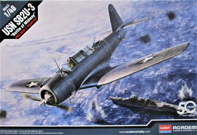 ACADEMY 12324. USN Vought Vindicator SB2U-3. Battle of Midway. 1/48 ...