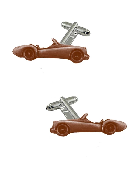 BRITISH CLASSIC CAR TR2 Roadster ref268 COPPER EFFECT car Cufflinks £15 ...
