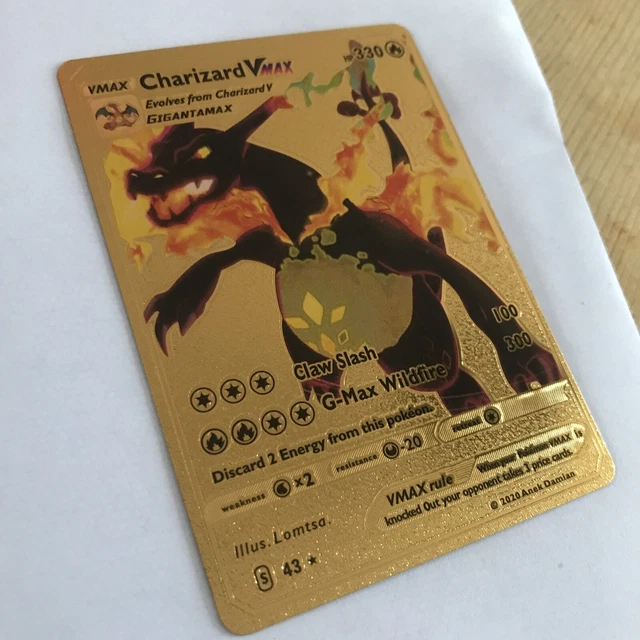 SHINING CHARIZARD VMAX - Gold foil custom pokemon card: EUR 5,70 ...