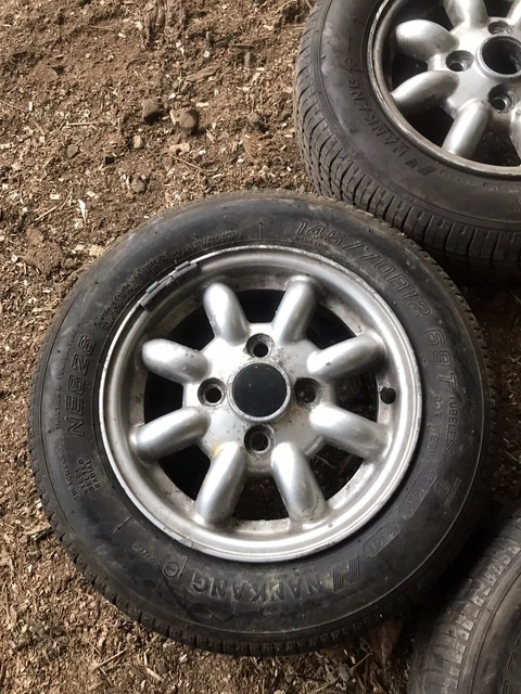 CLASSIC MINI LIGHT Alloy Wheel' Set of 4.5 x 12" Alloy Wheels With Good ...