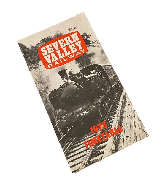 SEVERN VALLEY RAILWAY Vintage 1970s Timetable Leaflet Railwayana Train ...