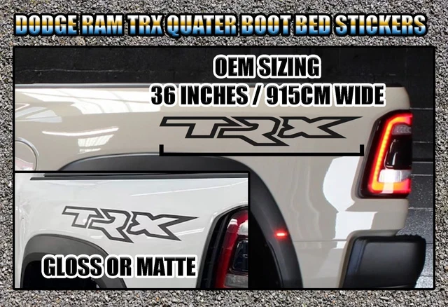 DODGE RAM TRX Quater boot Bed Stickers - Set Of TWO £20.00 - PicClick UK