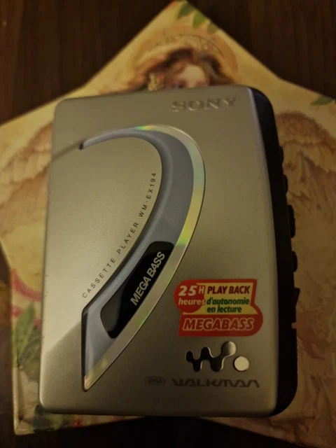 SONY WALKMAN PORTABLE Stereo Cassette Player - Silver WM-EX194 - Fully ...